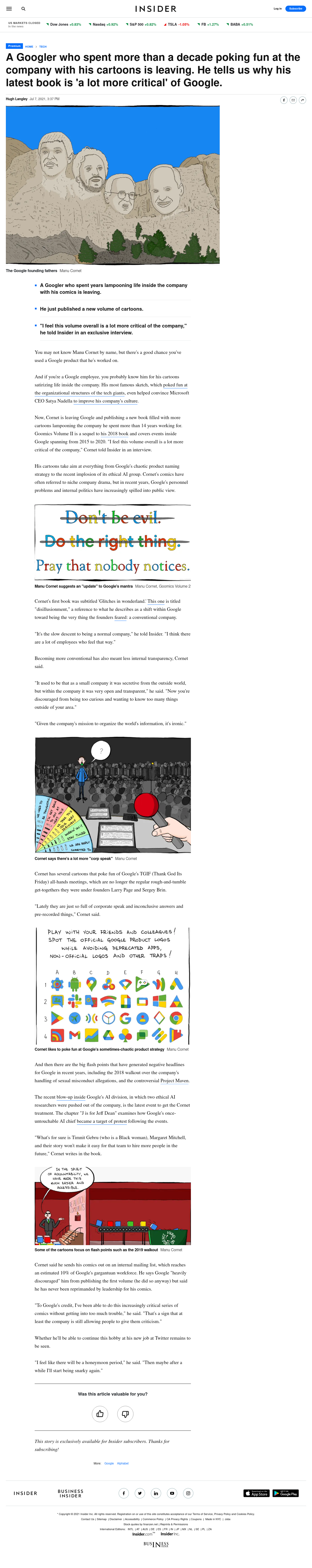Manu Cornet's website